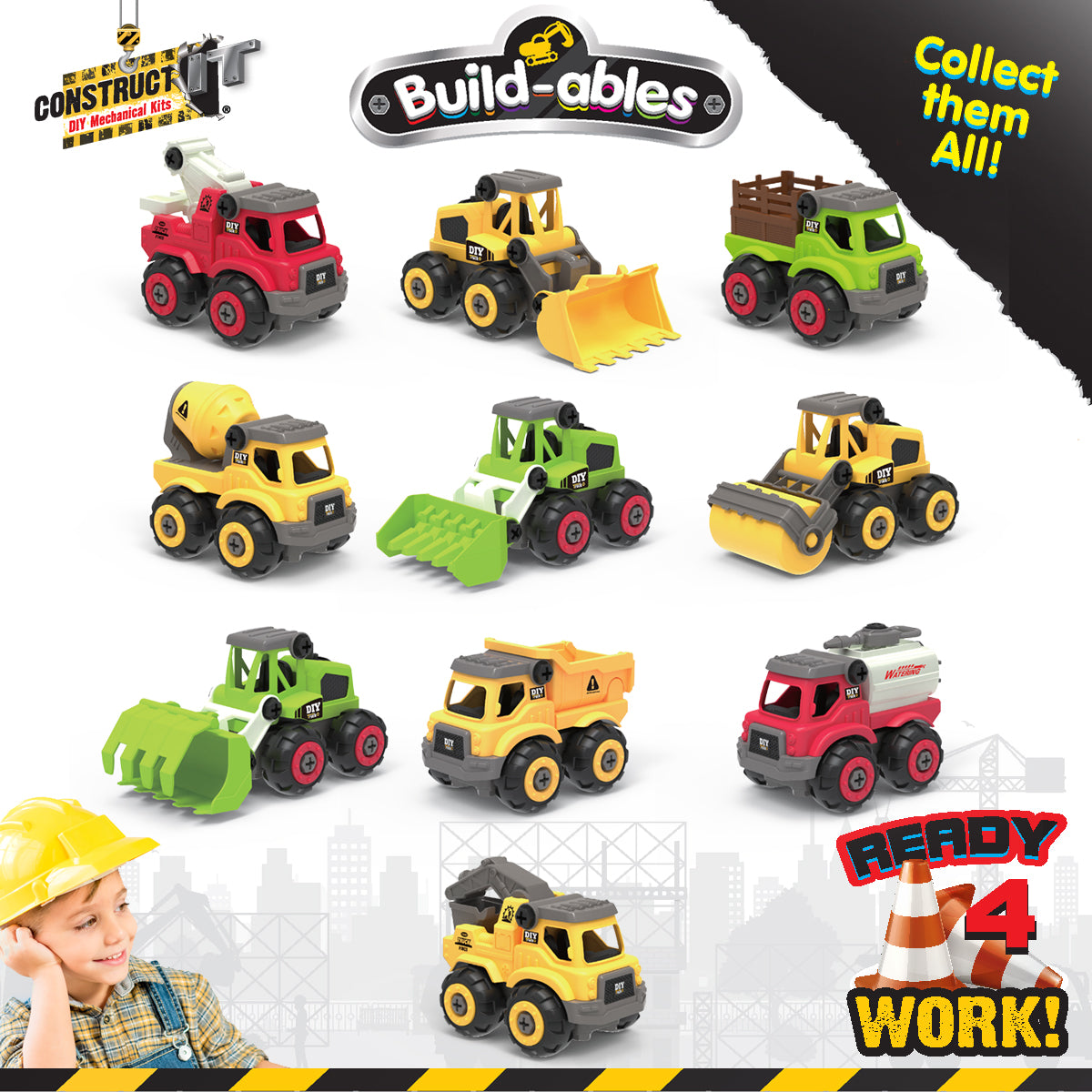 Construct It - Buildables - Construction Vehicles - Constructittoys