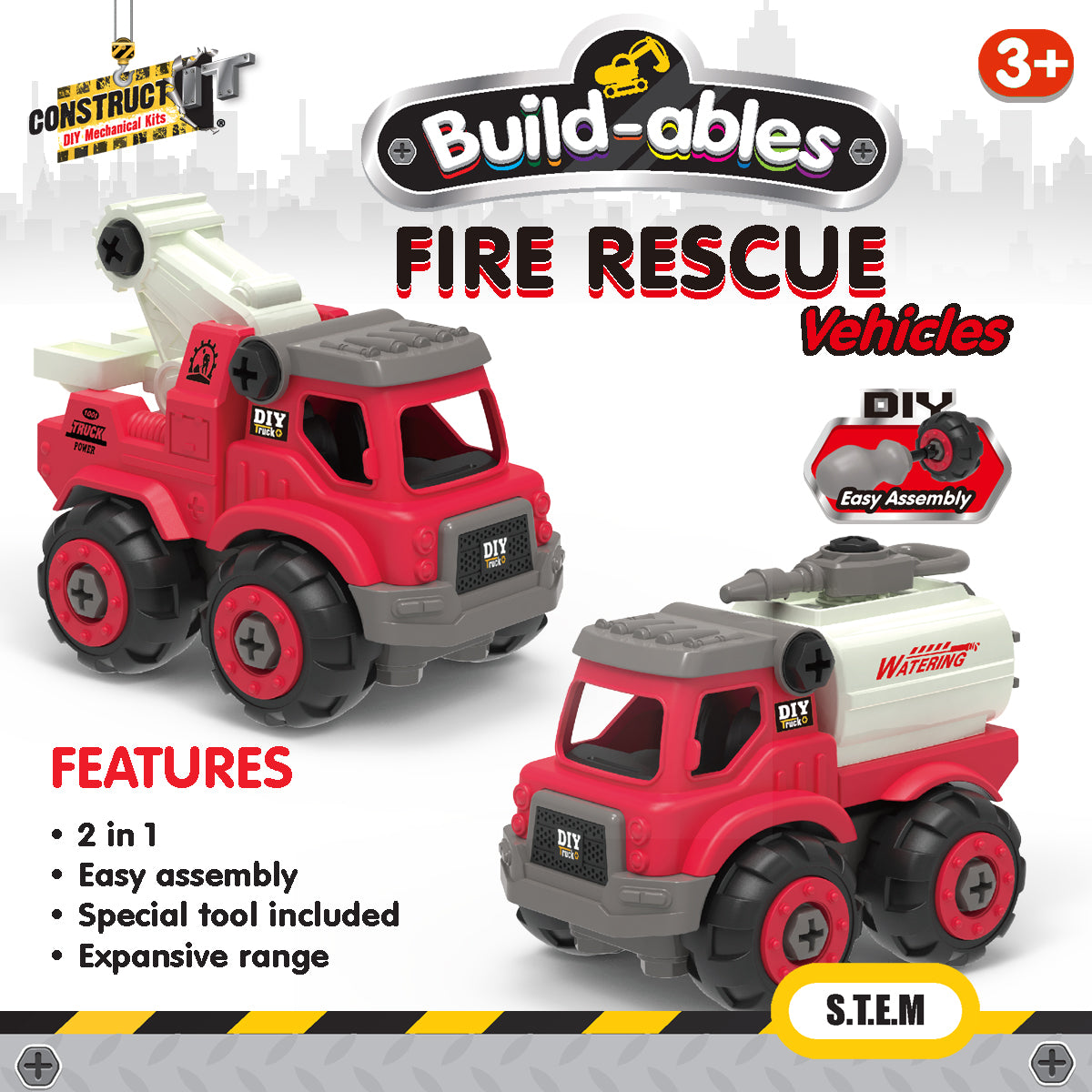 Construct It - Buildables - Fire Rescue Set - Constructittoys